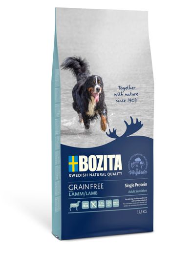 BOZITA Single Protein Lamb Grain Free -jagnięcina dla dorosłych psów-12,5kg